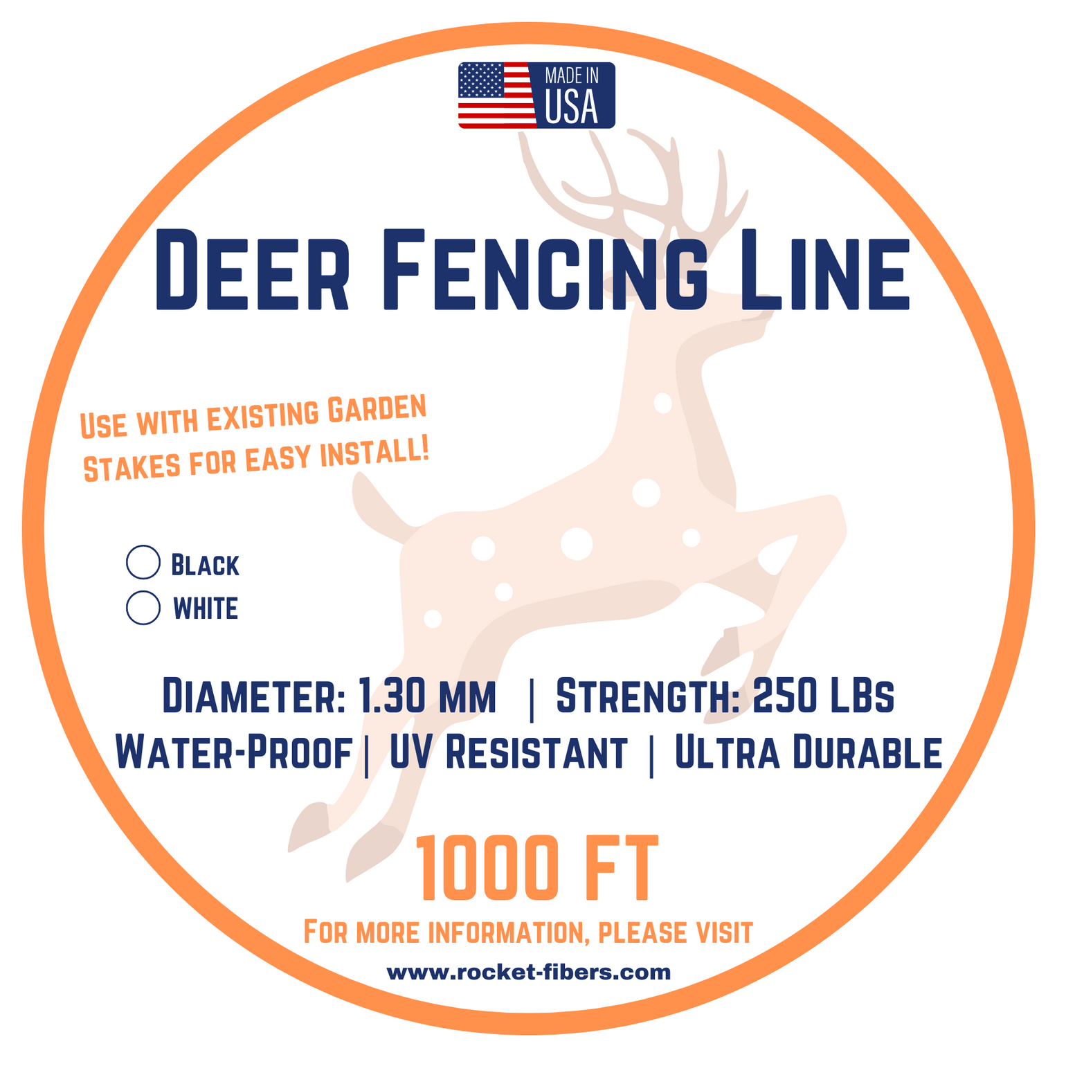 Deer-Proof Fencing Line | Rocket-Fibers